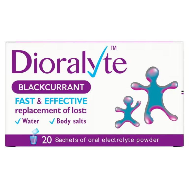 Buy Dioralyte Blackcurrant Electrolyte Powders 20 Sachets Online